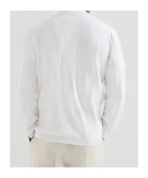 Brunello Cucinelli Textured Rib Cardigan - White