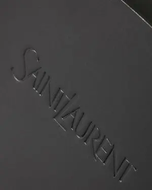 Saint Laurent Smooth Leather Slides With Adjustable Buckle