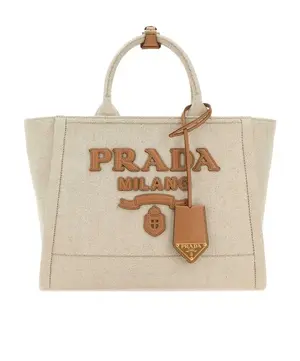 PRADA Prada Logo Detailed Tote Bag
