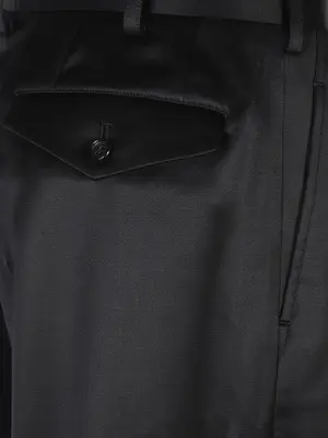 Junya Watanabe Straight Leg Tailored Trousers - Black