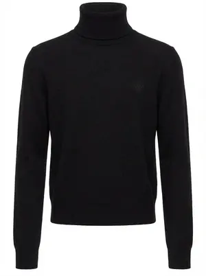 Gucci Long-sleeve Turtleneck Knitted Top - Black