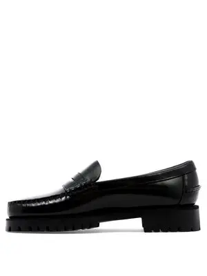 SEBAGO Round Toe Chunky Sole Flat - Black