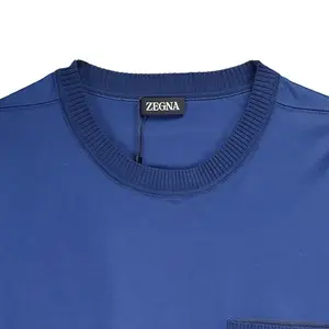 Zegna Ribbed-trim Cotton T-shirt