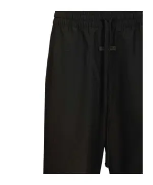 Fear Of God Wide-leg Drawstring Trousers - Black