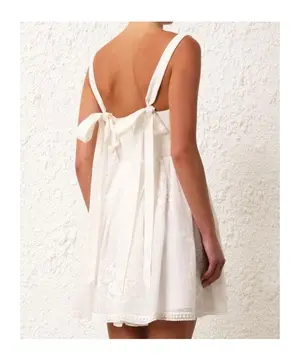 Zimmermann Alight Corset Linen Minidress