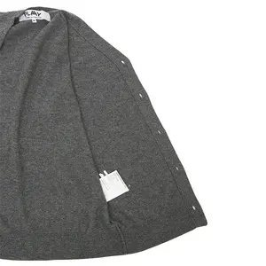 Play Comme Des Garcon X Invader Cardigan - Black