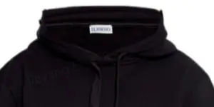 Burberry Logo Printed Drawstring Hoodie - Black