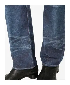 Junya Watanabe Distressed Straight Leg Jeans - Blue