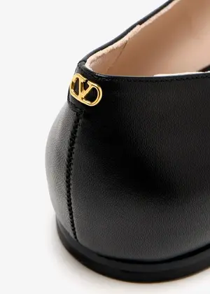 Valentino Garavani Bow Detail Ballet Flats - Black