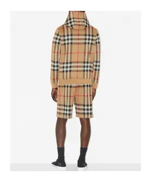 Burberry Checked Long Sleeve Hoodie