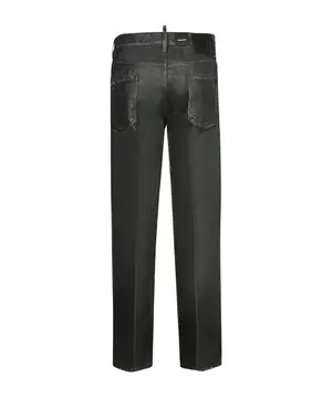 Dsquared2 Garment-dyed Straight Leg Jeans