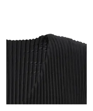 Issey Miyake Pleated V-neck Waistcoat - Black