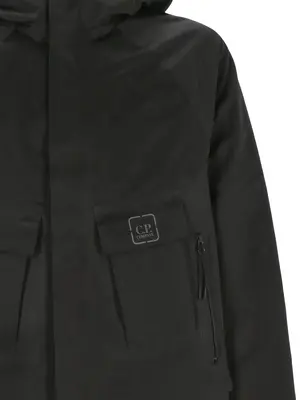 C.P. COMPANY Logo-print Hooded Coat