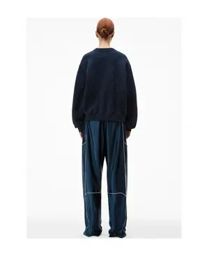 Alexander Wang Stacked Logo Crewneck Sweatshirt