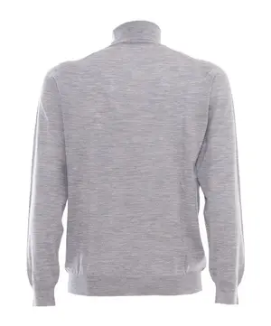 Fedeli Turtleneck Knitted Jumper - Gray