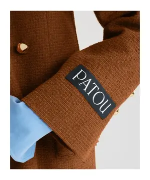 PATOU Double-breasted Long Blazer - Autumn Leaves