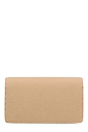 Valentino Garavani Vlogo Plaque Foldover Mini Shoulder Bag - Nude