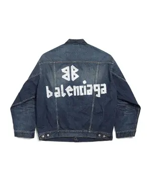 Balenciaga Tape Type Oversized Denim Jacket