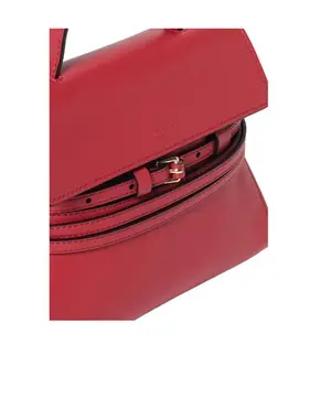 Moschino Tie Me" Nappa Leather Shoulder Bag - Red