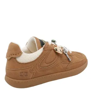 GANNI Embellished Lace-up Sneakers