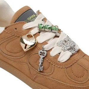 GANNI Embellished Lace-up Sneakers