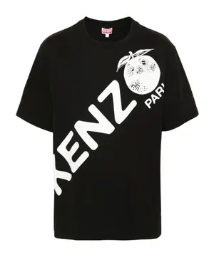 Kenzo Logo Printed Crewneck T-shirt
