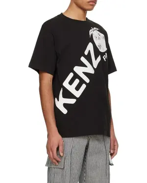 Kenzo Logo Printed Crewneck T-shirt