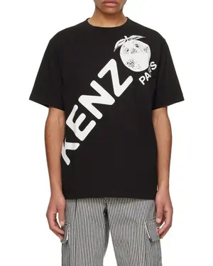 Kenzo Logo Printed Crewneck T-shirt