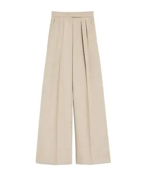 Max Mara Button Detailed Wide-leg Trousers