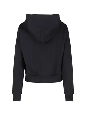 Moncler Zip-up Quilted Hooded Jacket - Black