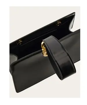 FERRAGAMO Gancini Bracelet Clutch - Black