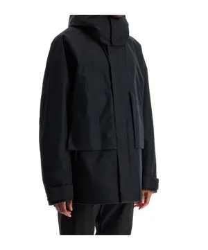 Herno Hooded Zip-up Jacket With Flip Pockets