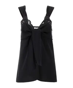 CHLOÉ Chloe Lace Trimmed Silk Camisole
