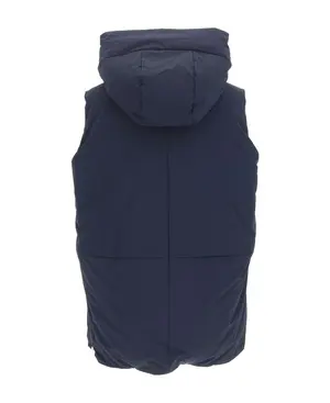 JIL SANDER Zip-up Hooded Gilet - Black