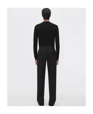 Bottega Veneta Slim Leg Compact Wool Trousers