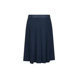 Max Mara Pleated Wool Midi Skirt