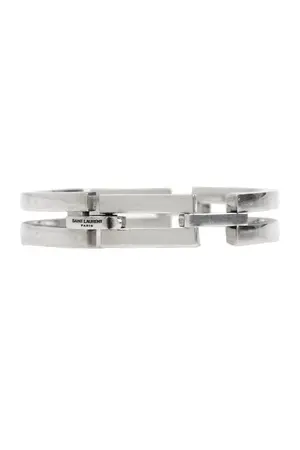 Saint Laurent Engraved Logo Bracelet