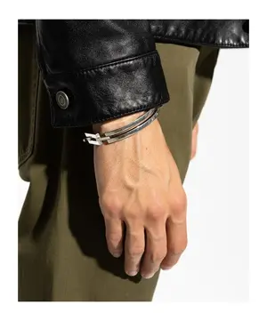 Saint Laurent Engraved Logo Bracelet