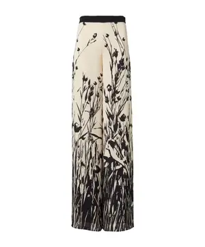 Loro Piana Printed Wide-leg Trousers