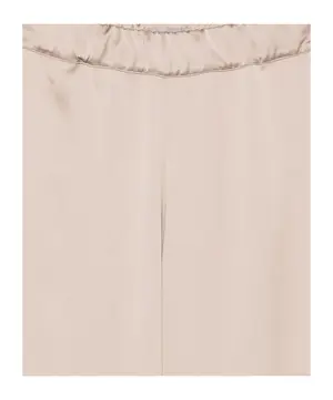 D.exterior Satin Wide-leg Pants - Nude