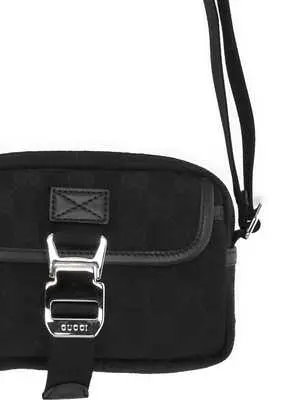 Gucci Gg Logo Engraved Mini Messenger Bag