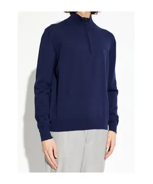 Etro Logo Embroidered Half-zip Sweater