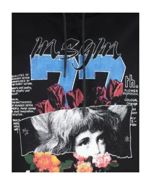 MSGM Graphic Print Hoodie