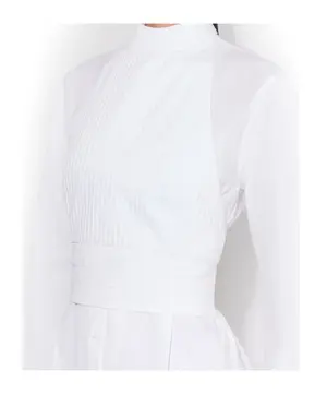 Alaïa Cotton Poplin Wrap Dress