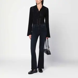 MOTHER The Weekender Flared Jeans - Black