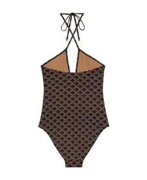Celine Monogram Matte Jersey Swimsuit