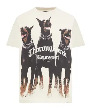 REPRESENT Graphic Dog T-shirt - Vintage White