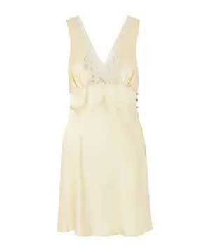 Lace Trim Wrap Dresses