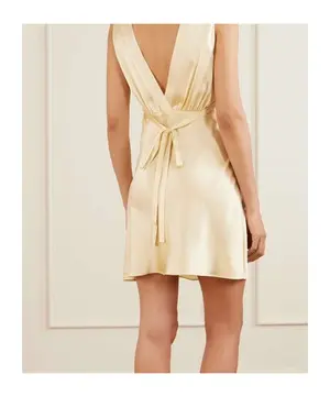 Chloé Sleeveless V-neck Lace Trimmed Dress