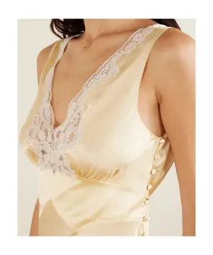 Chloé Sleeveless V-neck Lace Trimmed Dress